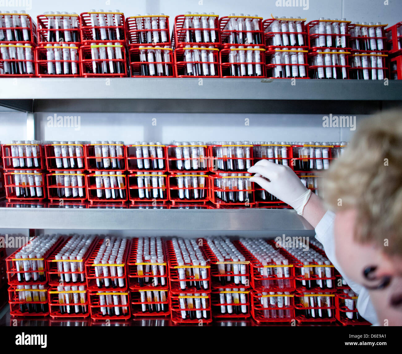 Blood typing in a lab hi-res stock photography and images - Alamy