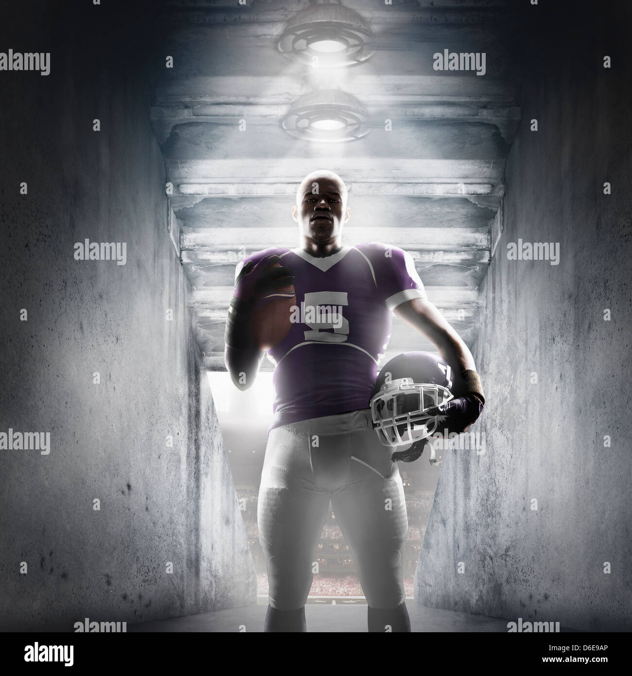 American Football Player Standing