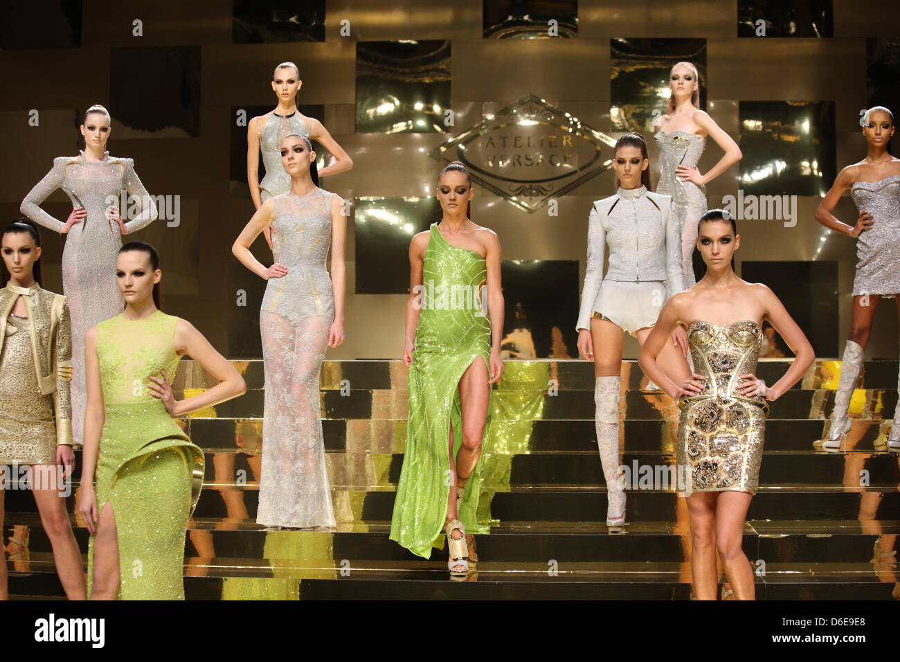 Donatella versace and models hi-res stock photography and images - Alamy