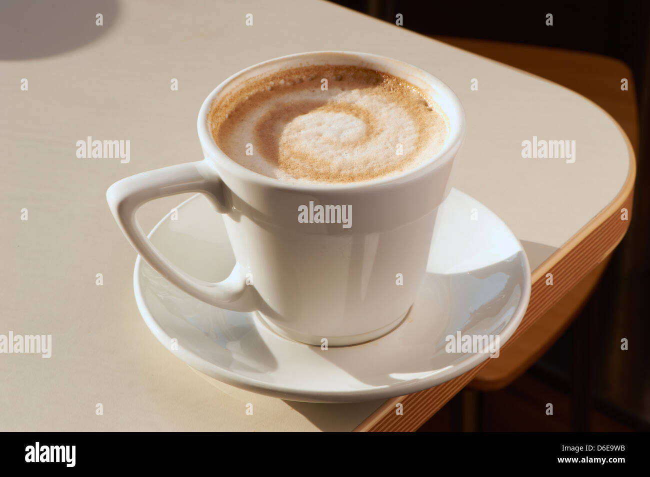 cup of coffee on a table Stock Photo - Alamy