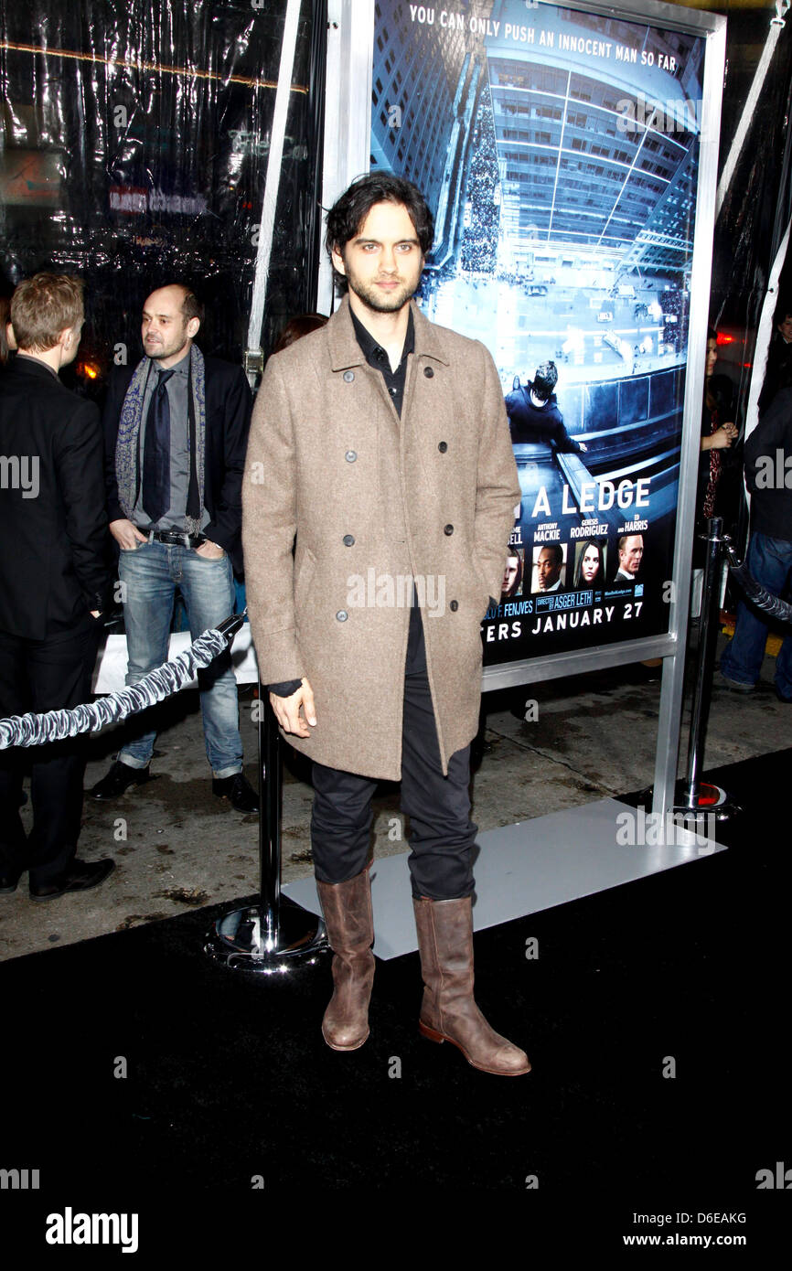 Actor Michael Steger attends the Premiere of "Man On A Ledge" at ...
