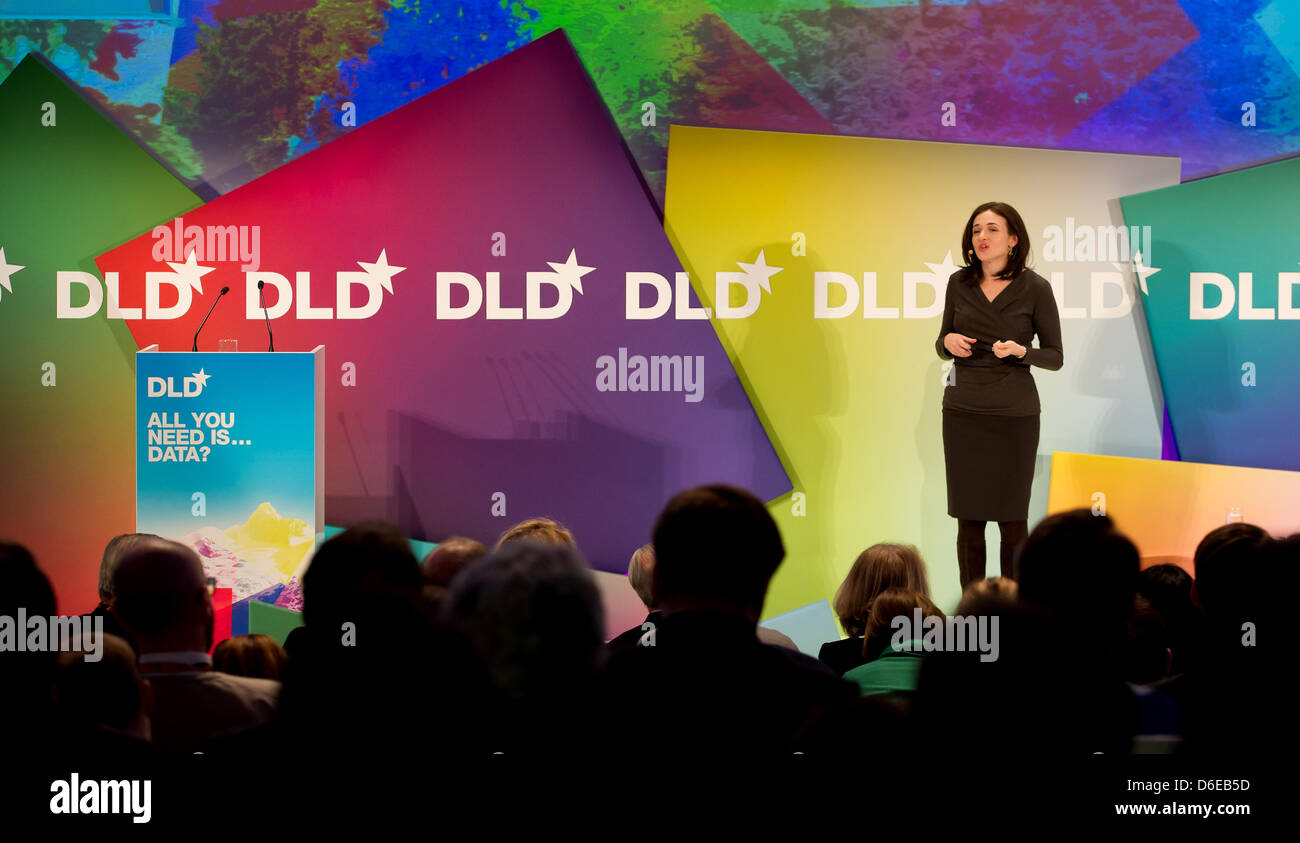 Sheryl Sandberg, chief operating officer (COO) of Facebook, speaks ...