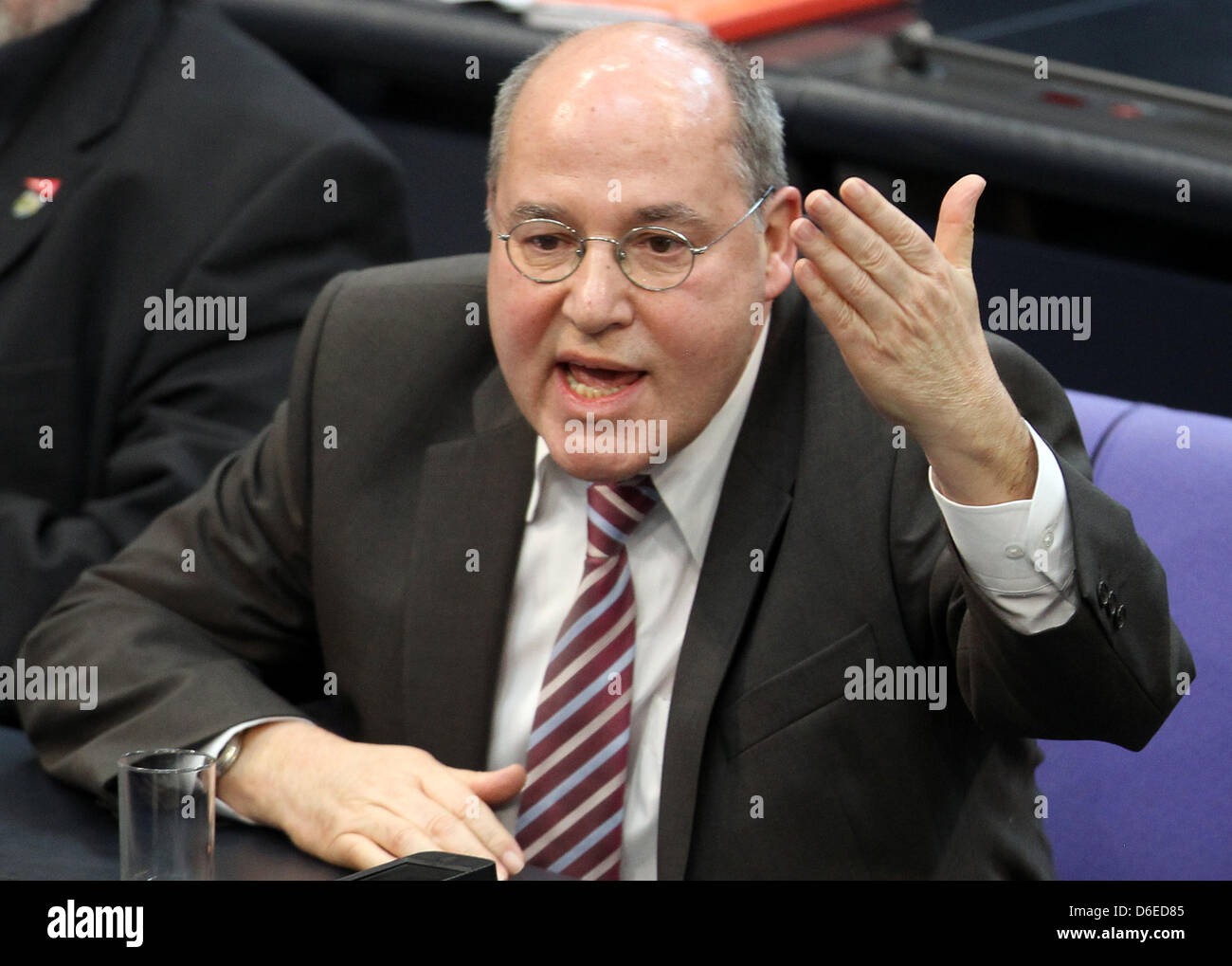 Fraction leader of the Left Party Gregor Gysi speaks on the ...