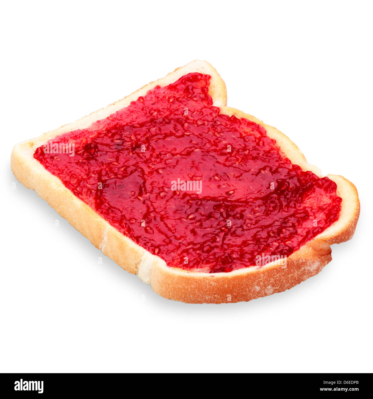 Toast and Raspberry Jam Stock Photo - Alamy