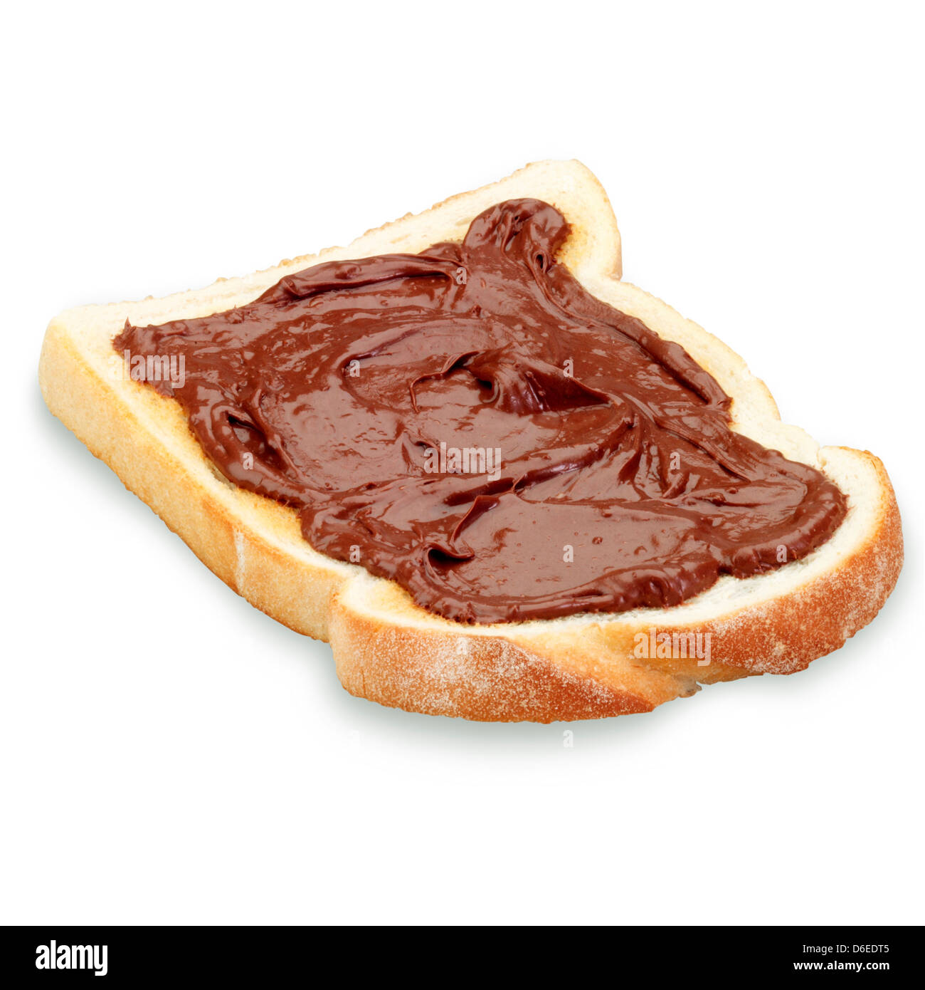 Toast with Chocolate Spread Stock Photo - Alamy