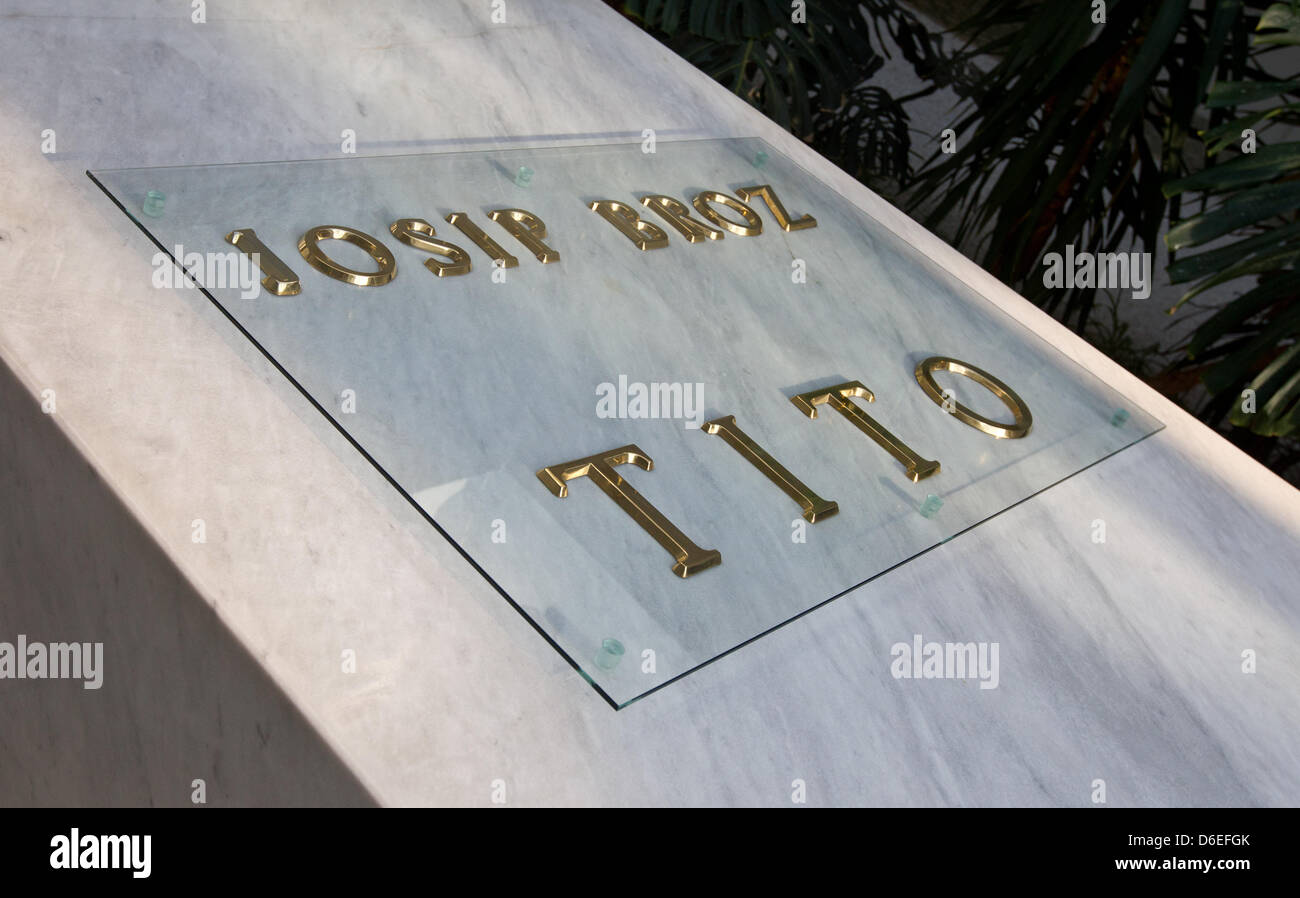The mausoleum of Yugoslavia's long-year president Josip Broz Tito (1892 ...