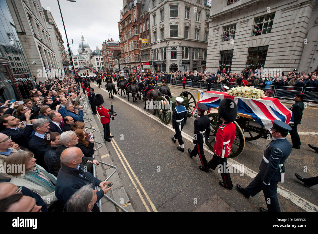 Margaret Thatcher Funeral Procession