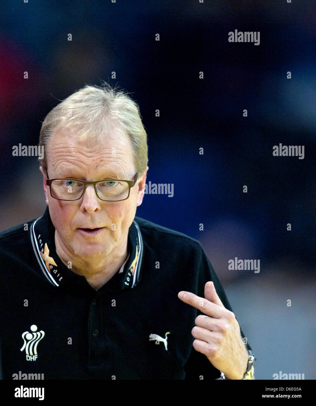Danish national coach Ulrik Wilberg during the EHF Handball European ...