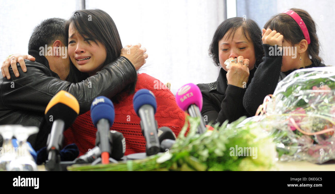 The Nguyen family with father Minh Tuong (L-R, daughter Ngoc Lan ...