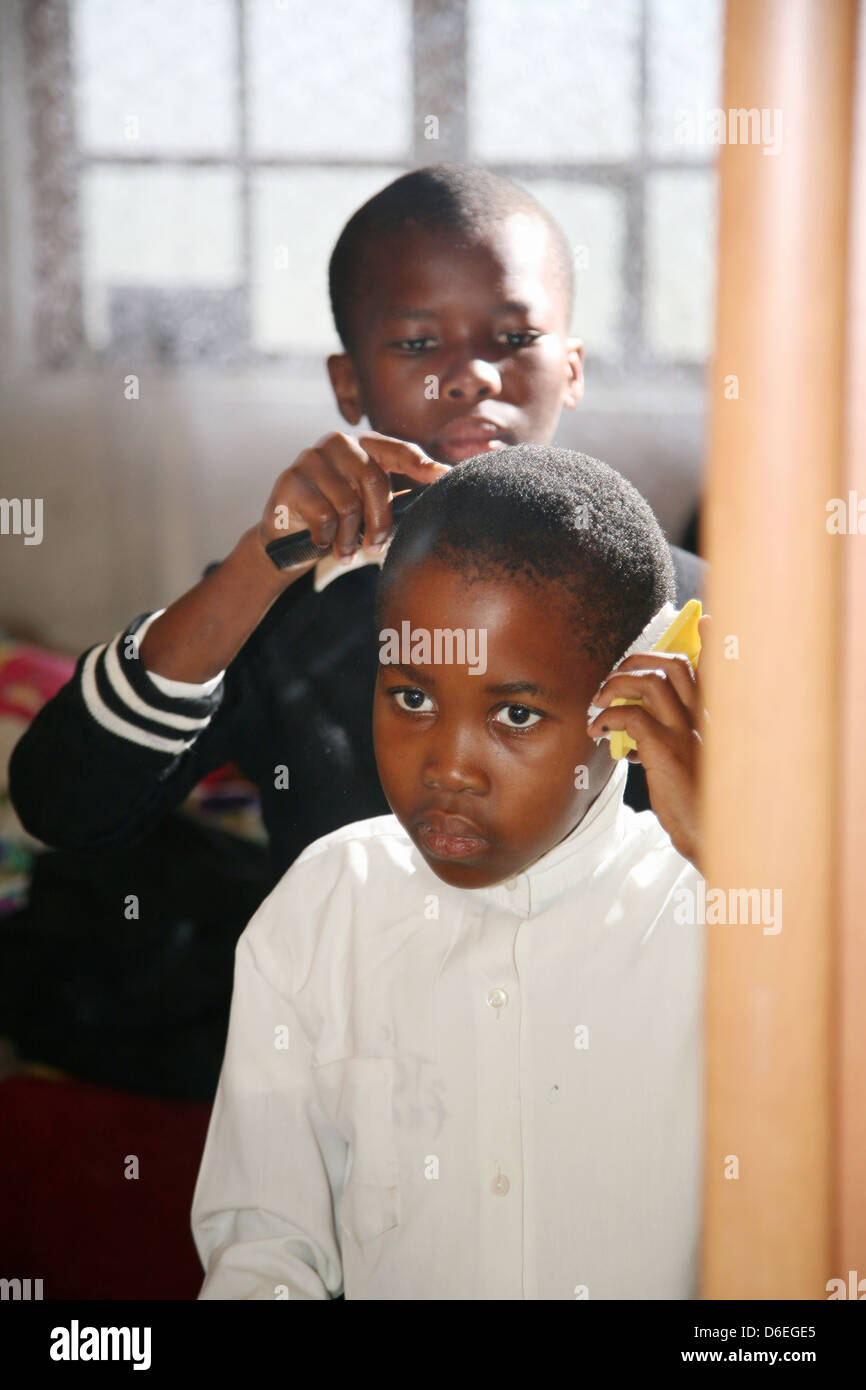 Toddler Brushing Hair