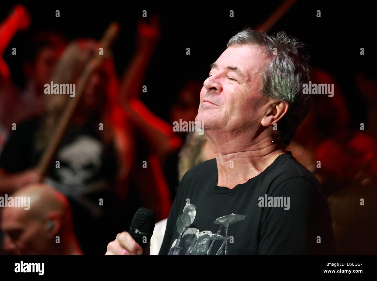 British Deep Purple singer Ian Gillan performs on stage during the ...