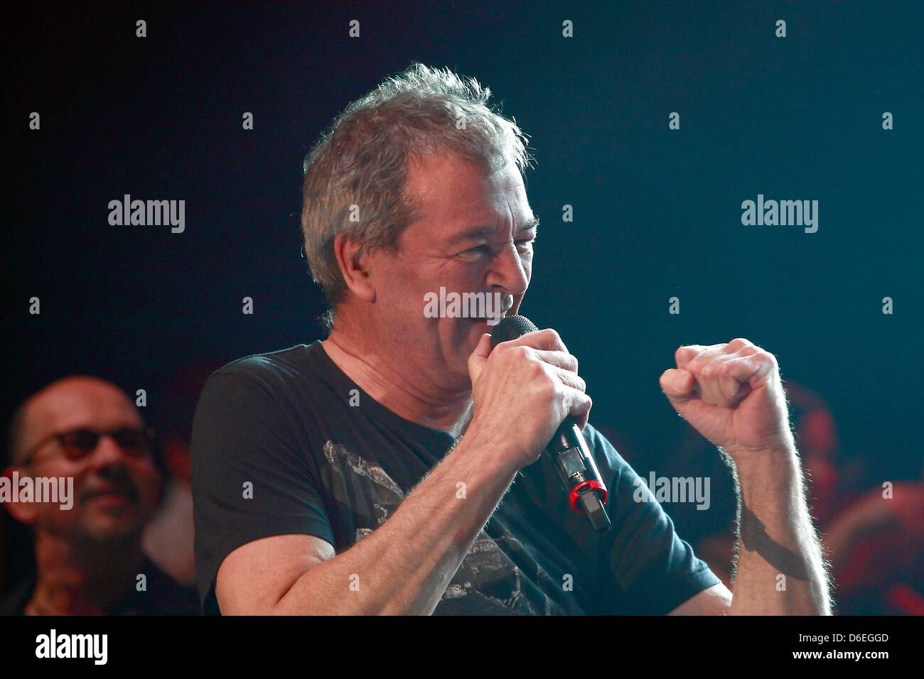 British Deep Purple singer Ian Gillan performs on stage during the ...