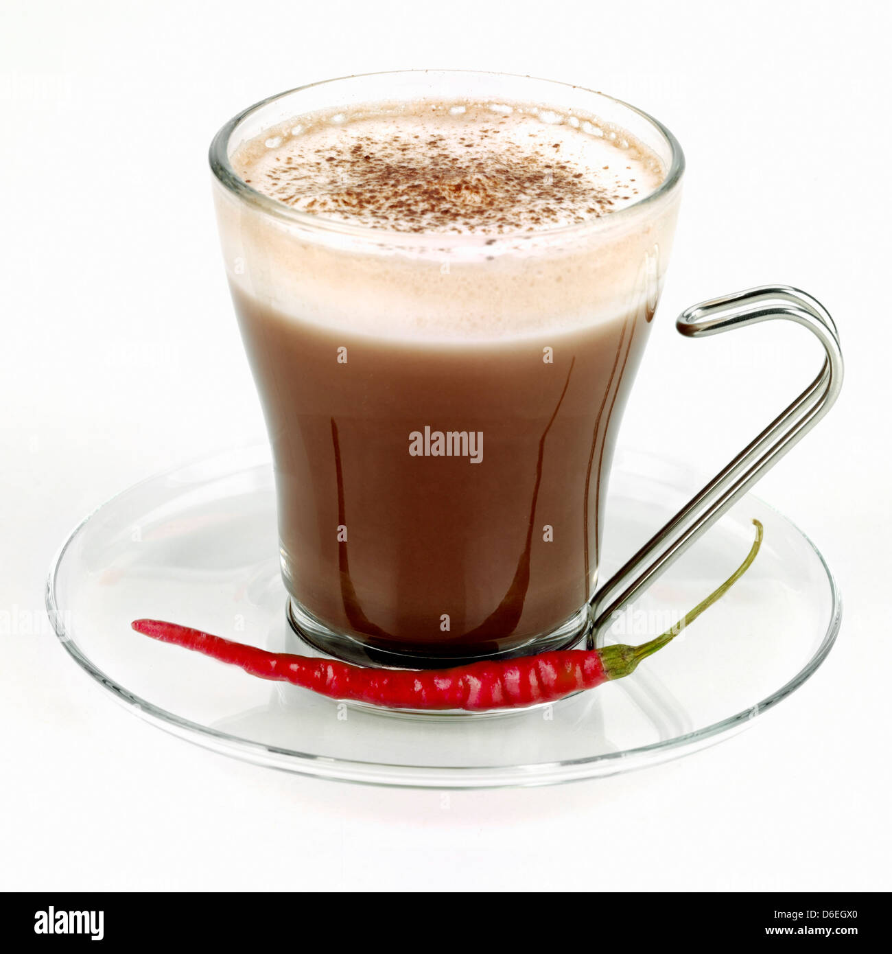 Hot chocolate with Chilli Stock Photo - Alamy