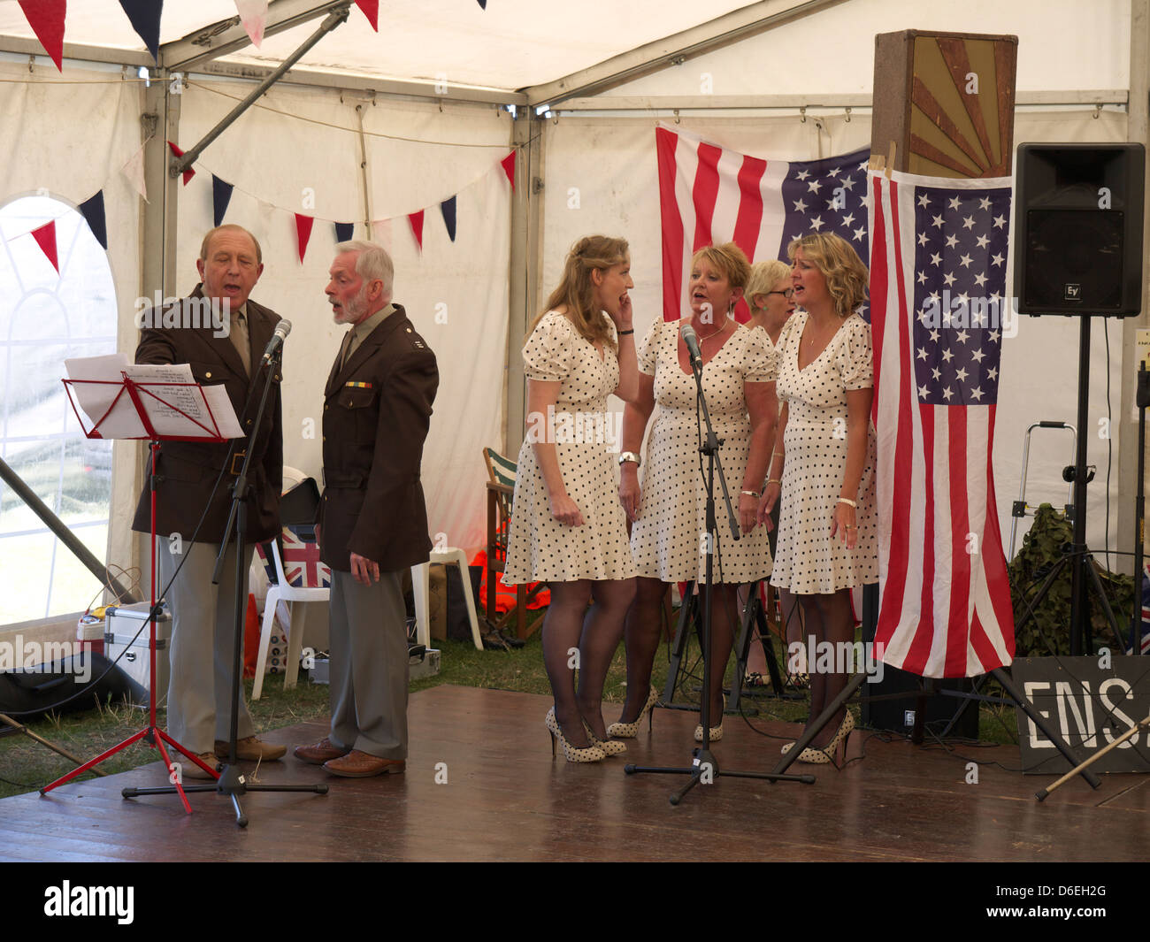 "Musicality" singing a selection of war time songs at Rauceby war ...