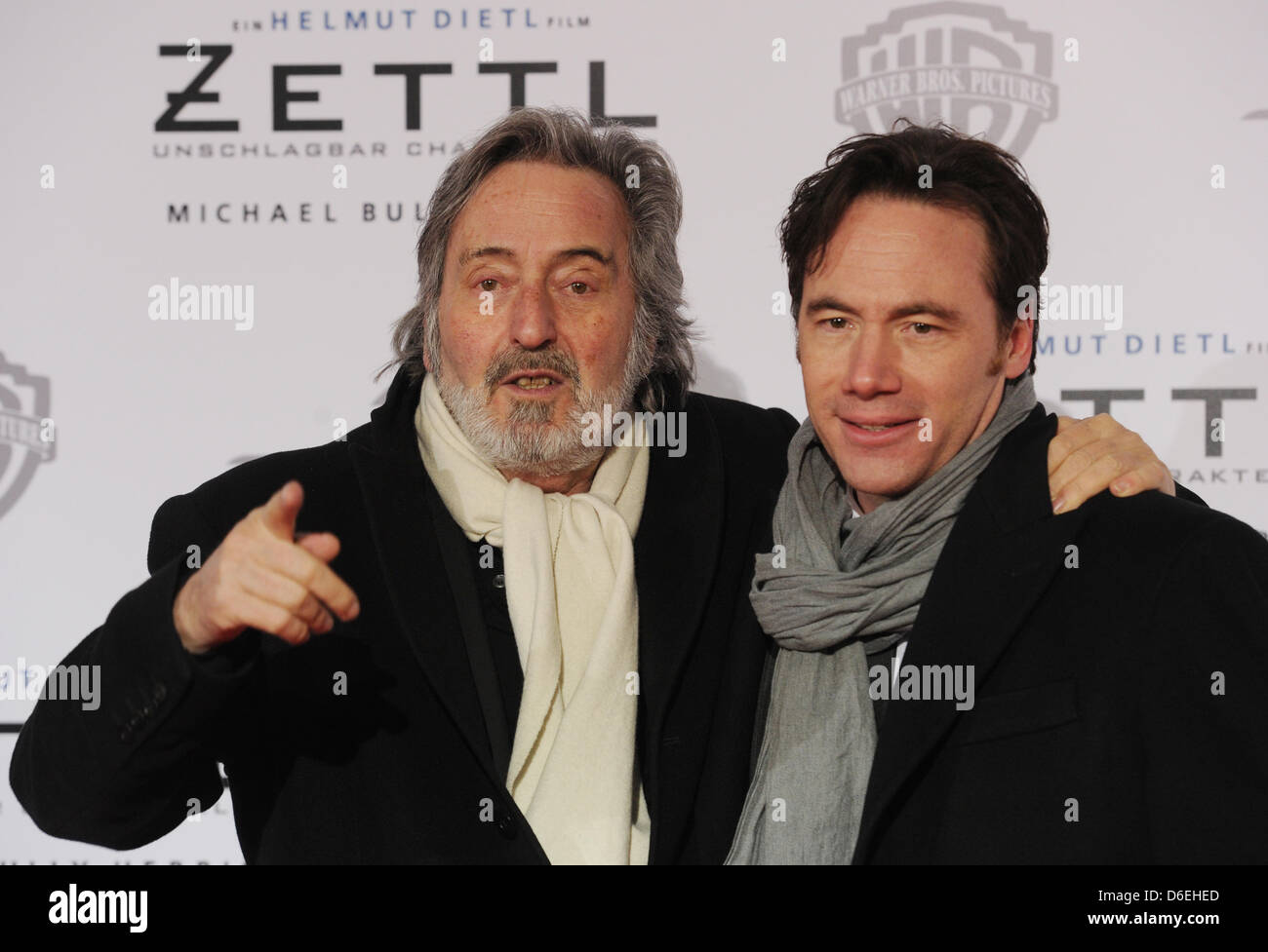 Director Helmut Dietl (L) and actor Michael Bully Herbig arrive at the ...