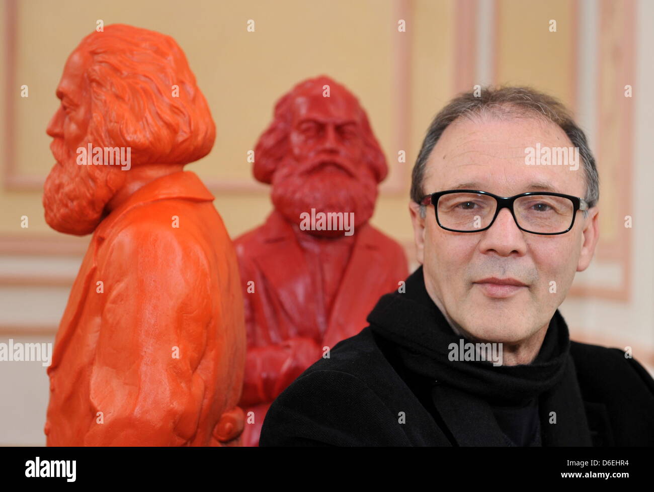 Trier, Germany, 17 April 2013. Conceptual artist Ottmar Hoerl stands in ...