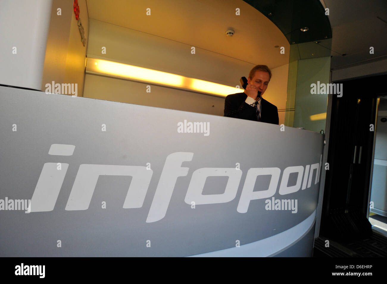 High-speed train of the Austrian Federal Railways (OBB) the OBB railjet ...