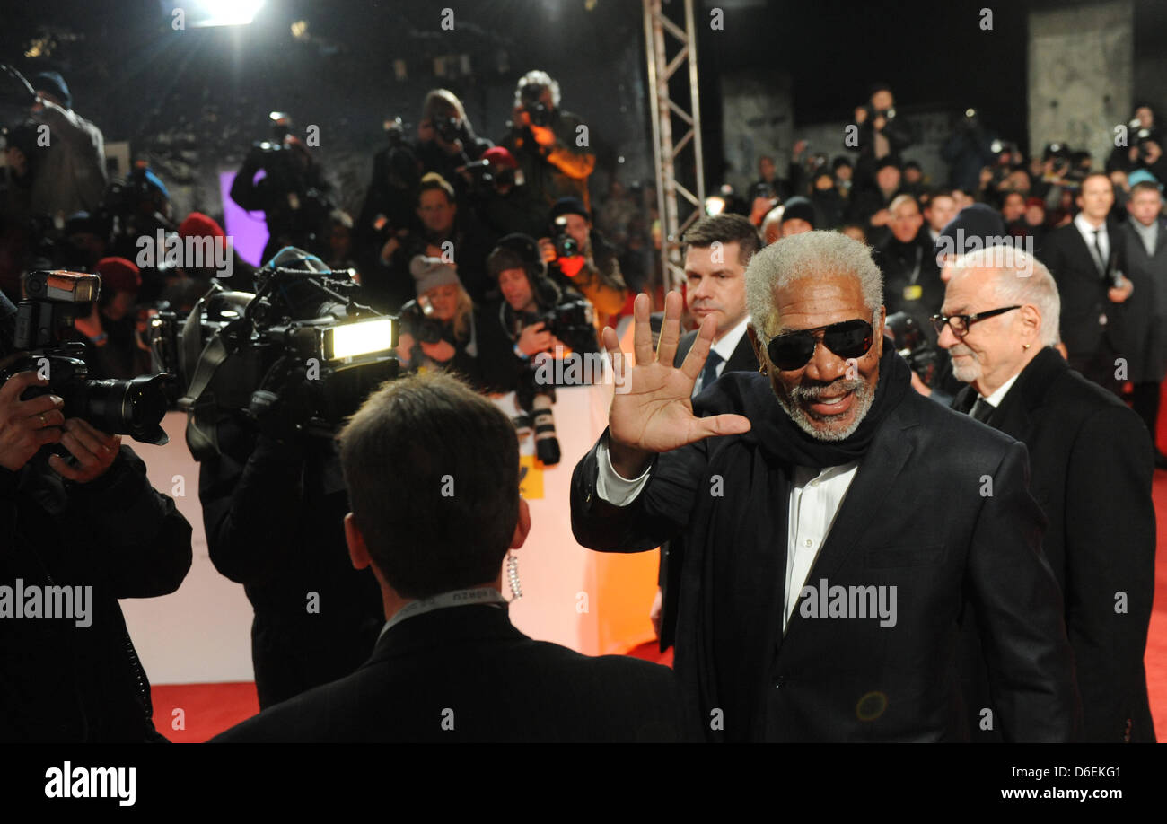 US actor Morgan Freeman arrives for the 47th Golden Camera award ...
