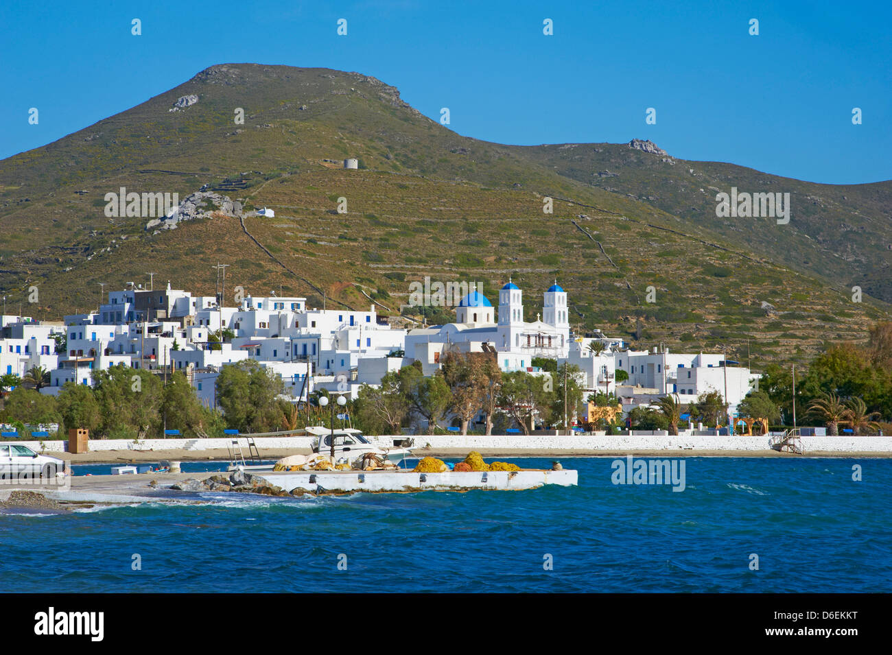 Greece, Cyclades Islands, Greek Islands, Aegean Sea, Amorgos, Katapola ...