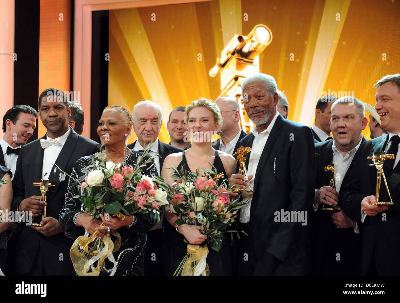 The award recepients on stage after the 47th Golden Camera award ...