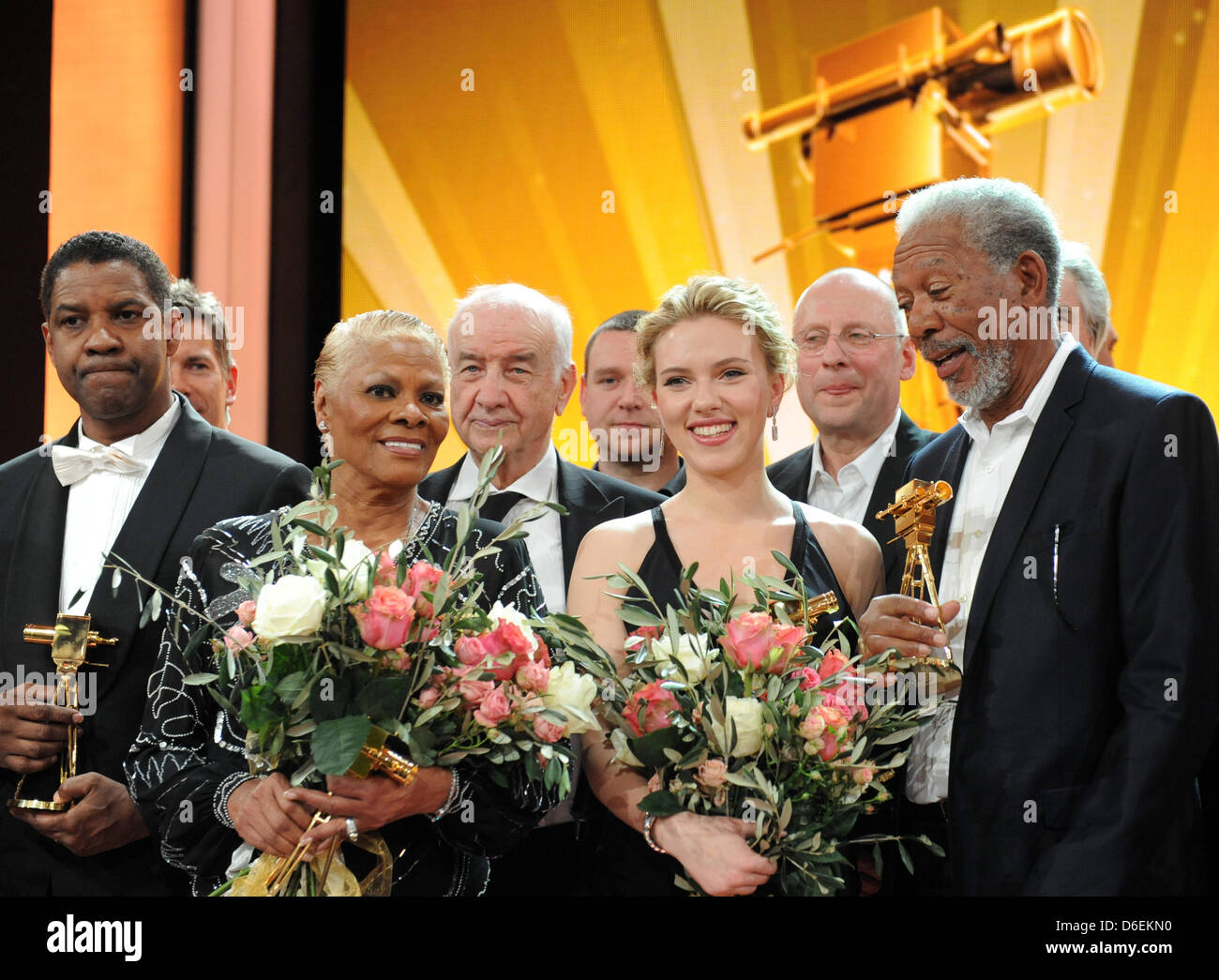 The award recepients on stage after the 47th Golden Camera award ...