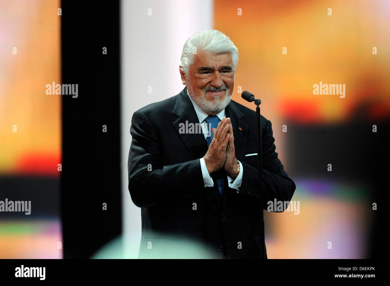 German actor Mario Adorf gets his trophy for Category "Lifetime ...