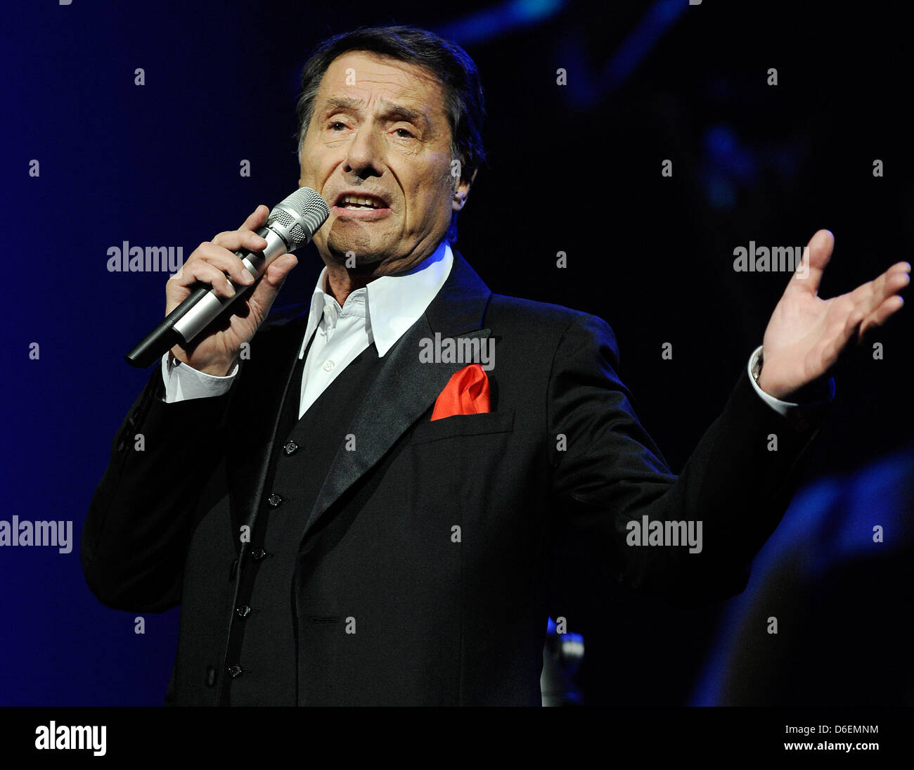German singer Udo Juergens performs on stage during his tour 'Der ganz ...
