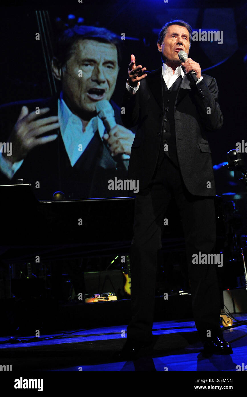 German singer Udo Juergens performs on stage during his tour 'Der ganz ...