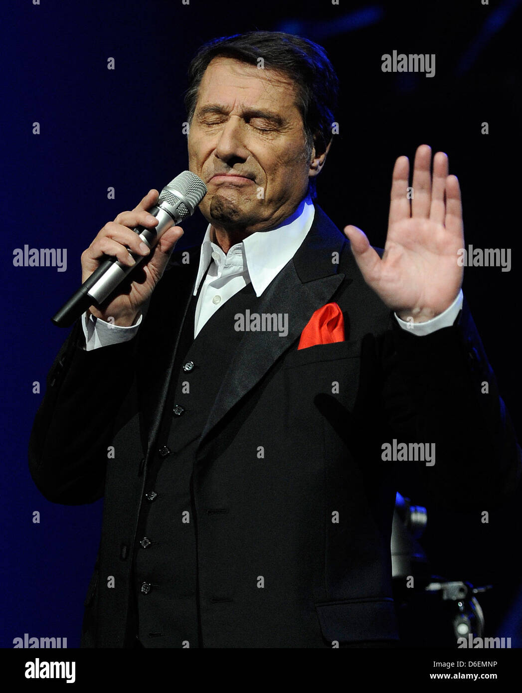 German singer Udo Juergens performs on stage during his tour 'Der ganz ...
