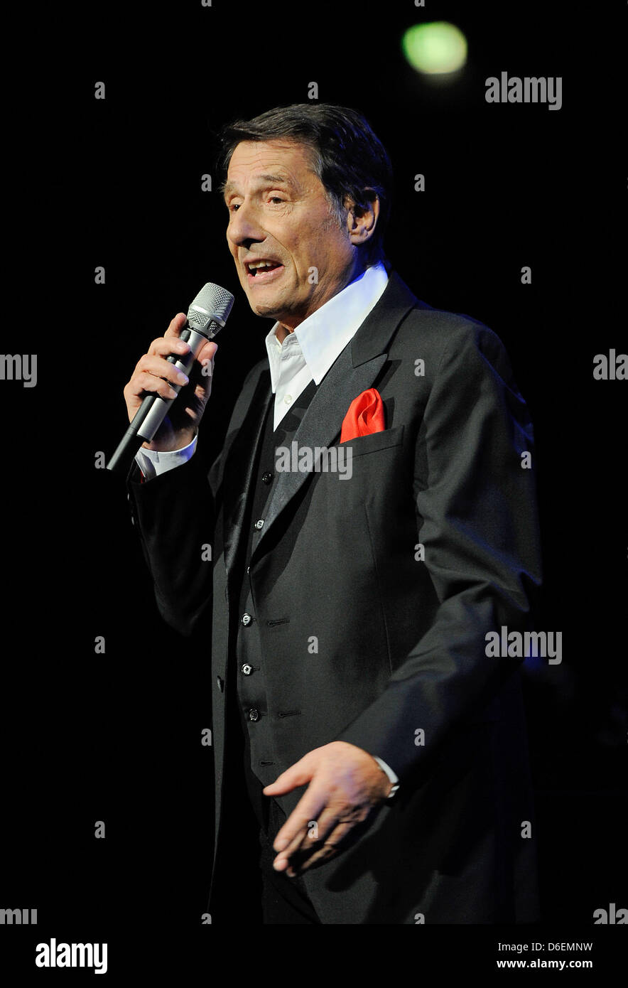 German singer Udo Juergens performs on stage during his tour 'Der ganz ...