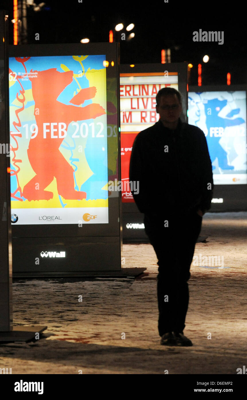 Berlinale posters advertise the Berlin film festivals starting on 09 ...