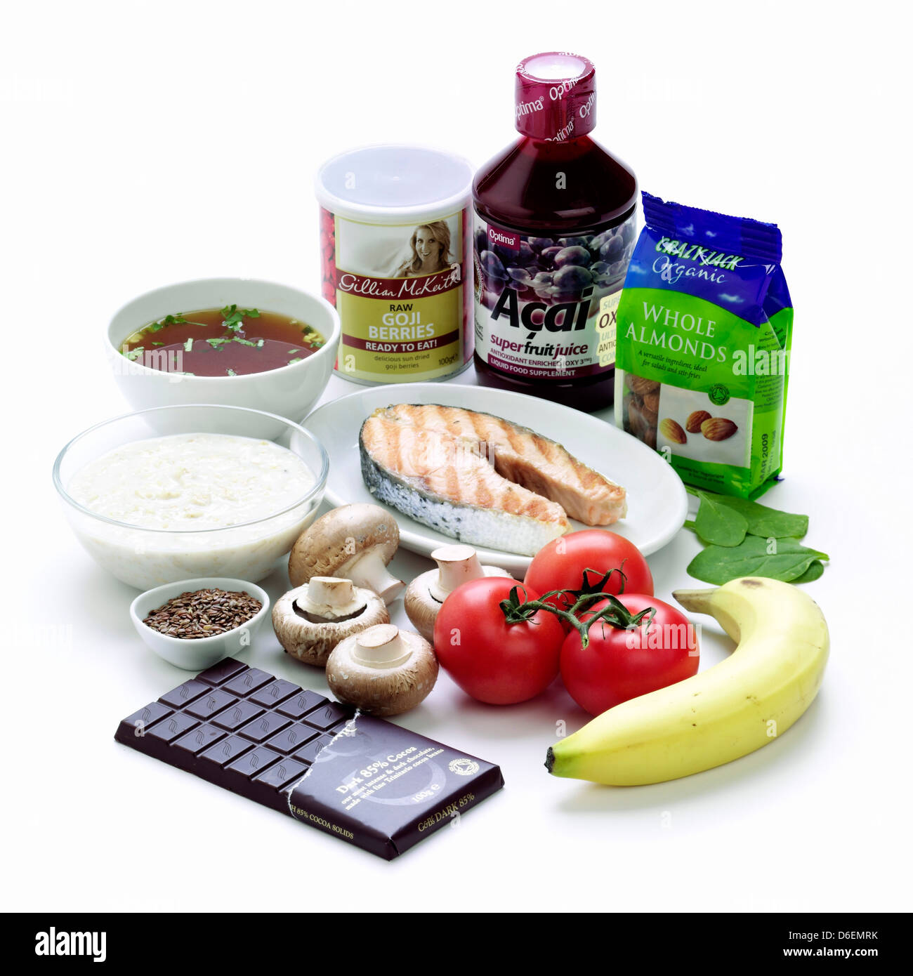 Health foods food ingredients hi-res stock photography and images - Alamy
