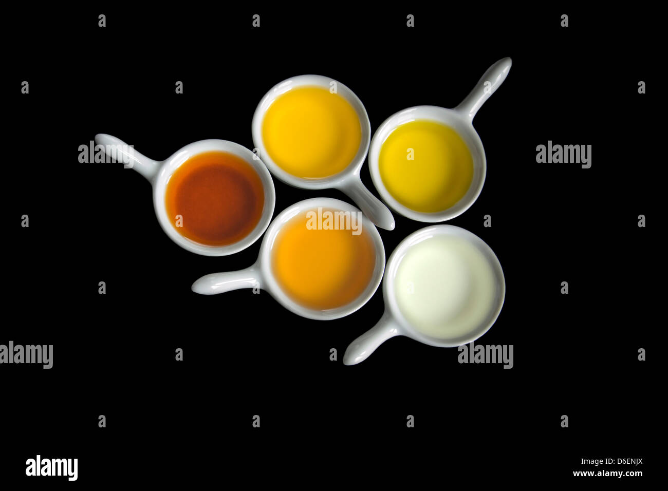Culinary oil selection Stock Photo - Alamy