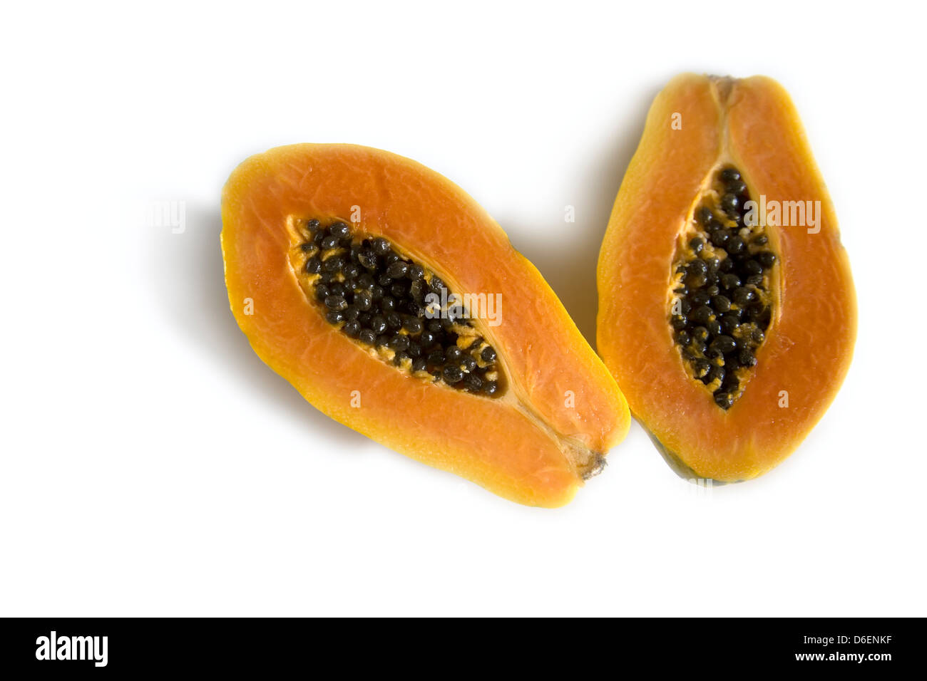 Fruit half halved papayas hi-res stock photography and images - Alamy