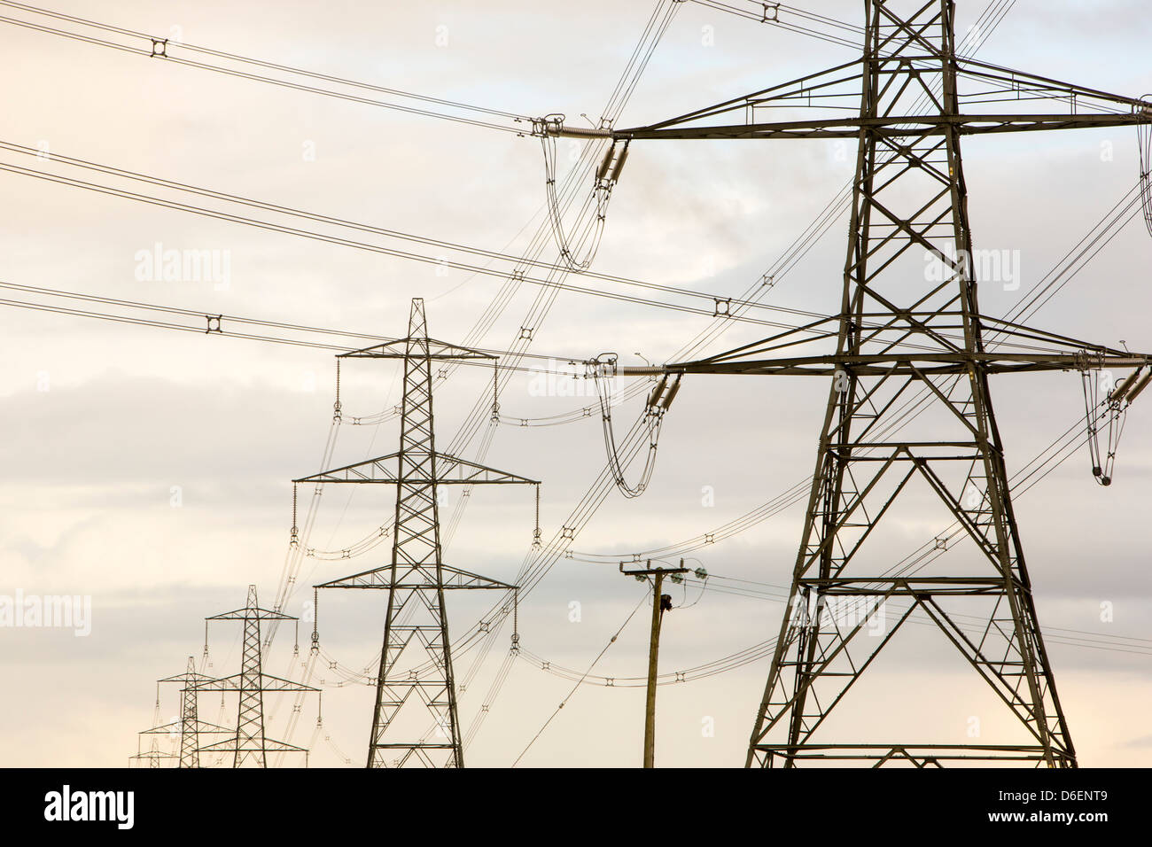 Anglesey power lines hi-res stock photography and images - Alamy
