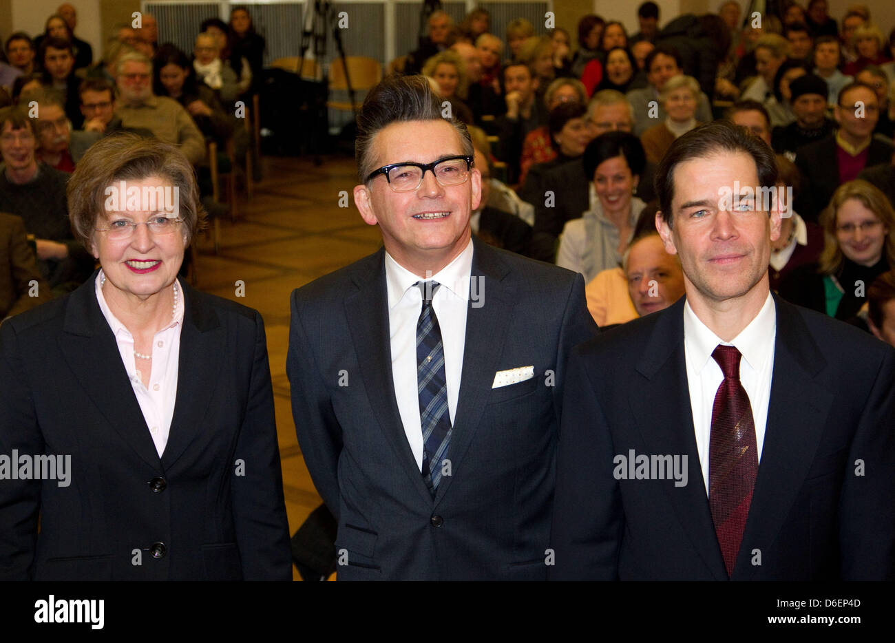Rector of the University of Muenster Ursula Nelles (L-R), honorary ...