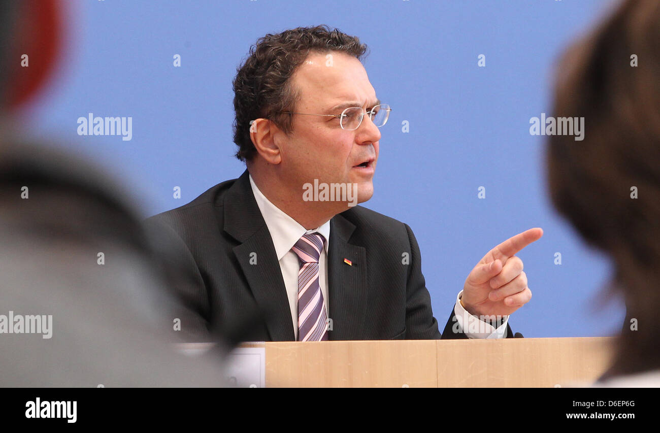 German Minister of the Interior Hans-Peter Friedrich (CSU) answers ...