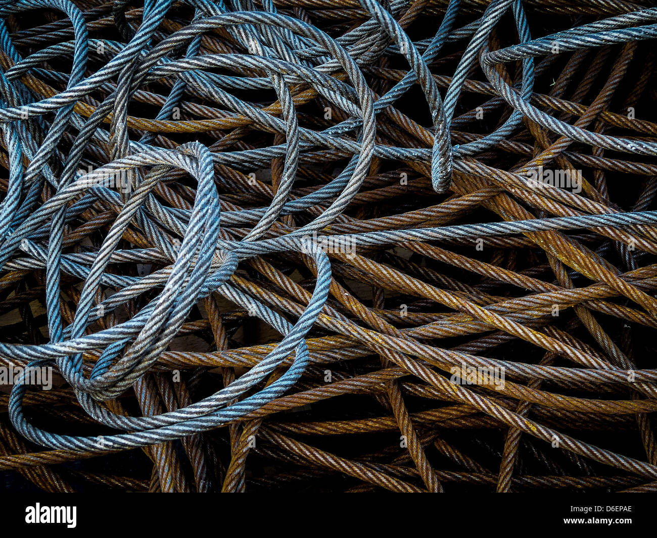 closeup of a pile of cables Stock Photo - Alamy