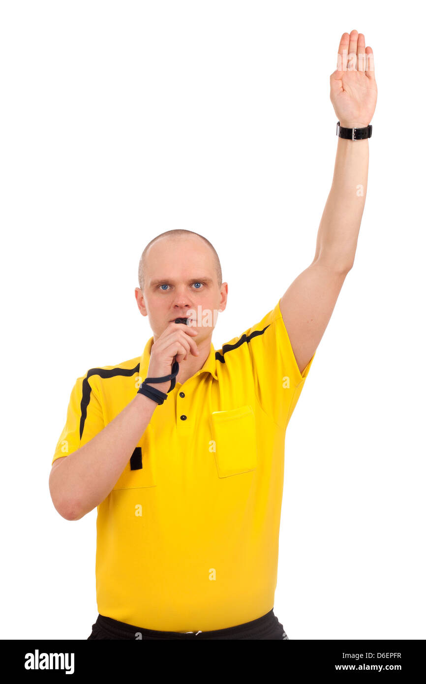 Portrait of a referee Stock Photo - Alamy