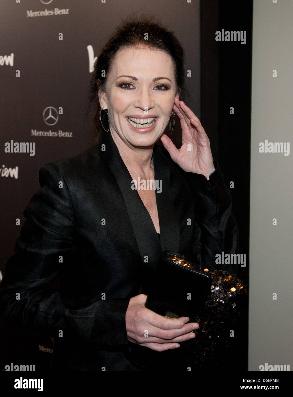 German actress Iris Berben arrives at an event celebrating the launch ...