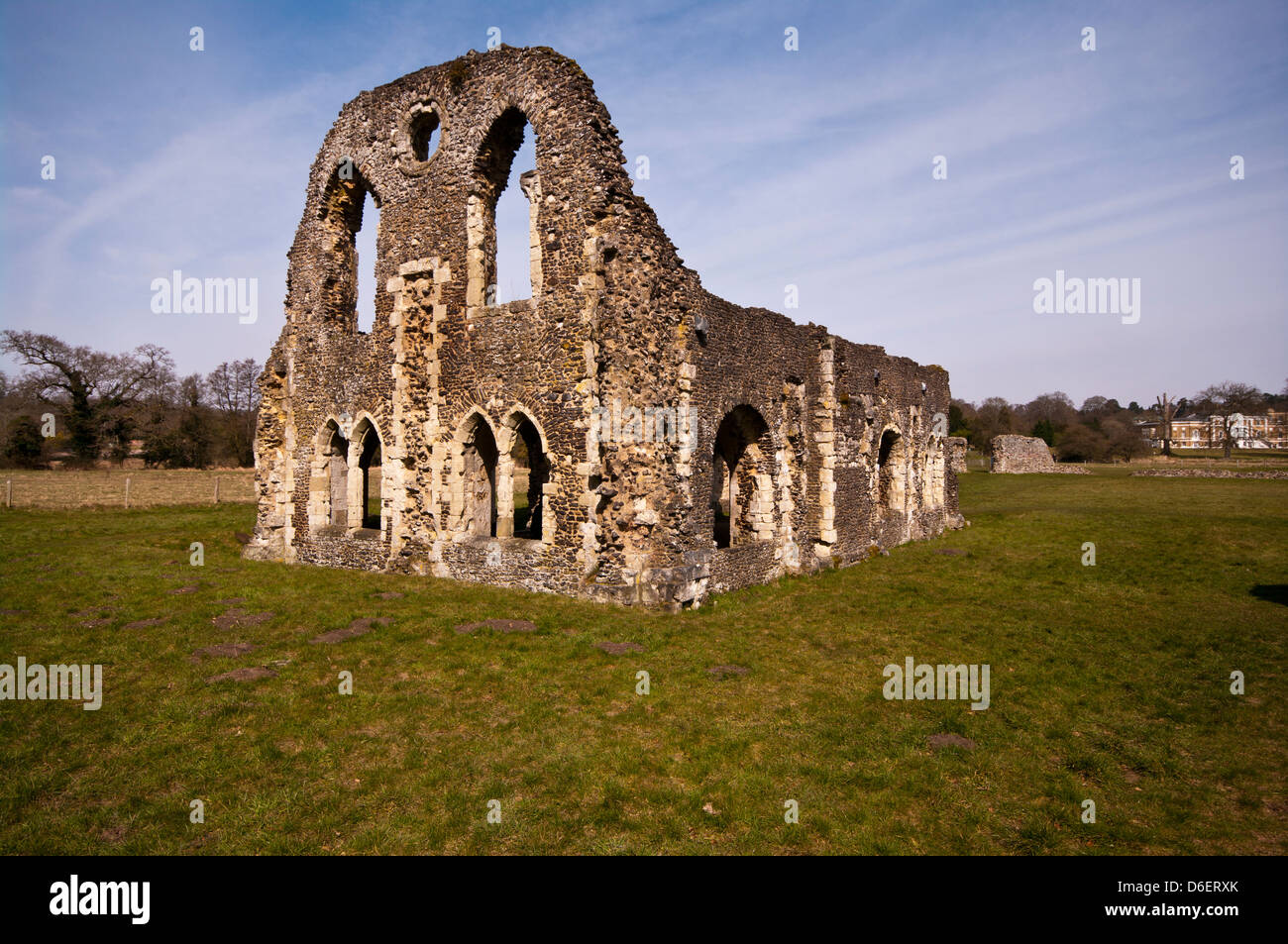 The Ruins Of Waverley Abbey Farnham Surrey UK Stock Photo - Alamy