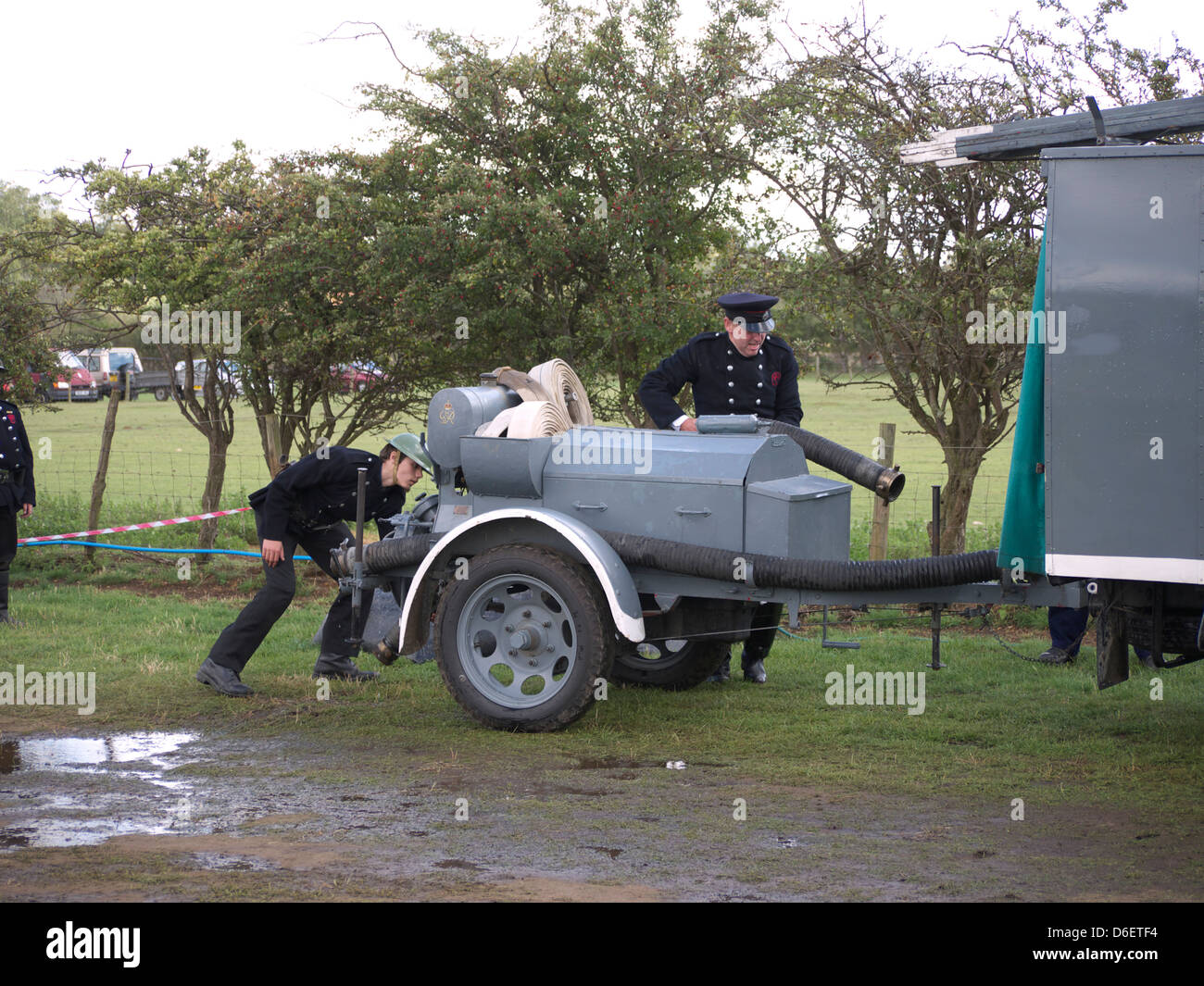 National Fire service equipment being demonstrated at Rauceby war ...