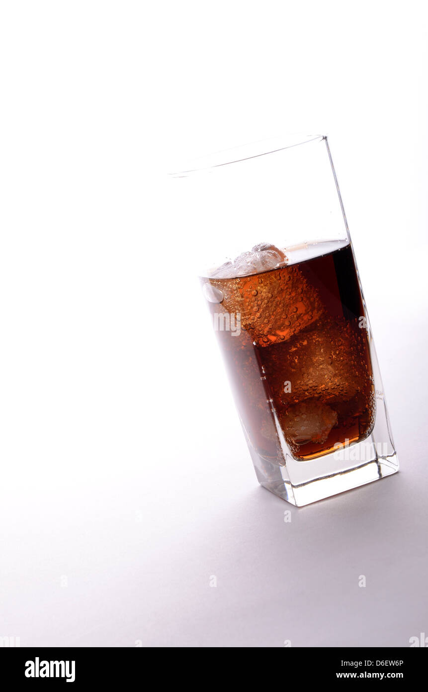 Glass of cola Stock Photo - Alamy
