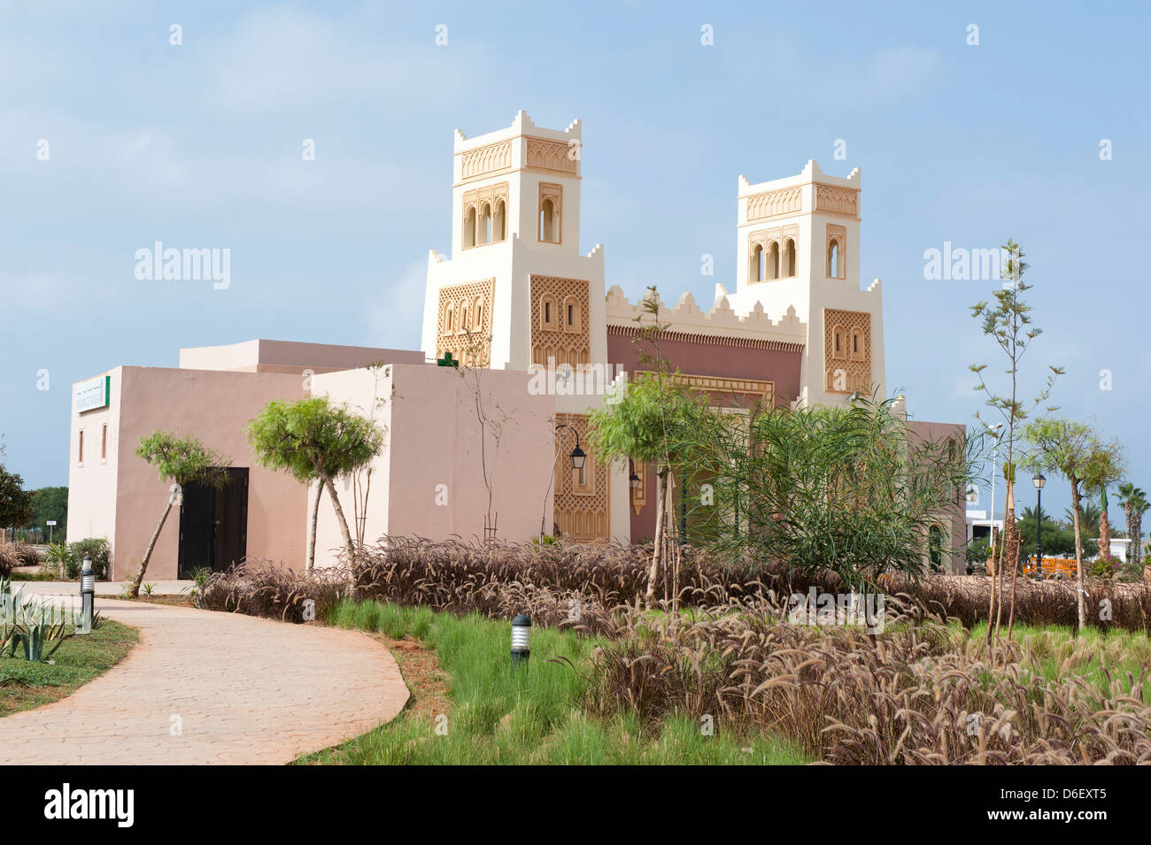 Gate of the shopping mall in Saidia, Morocco Stock Photo - Alamy