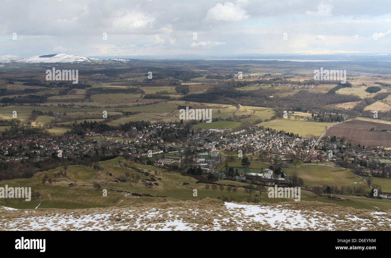 Elevated view of Dollar Scotland March 2013 Stock Photo - Alamy