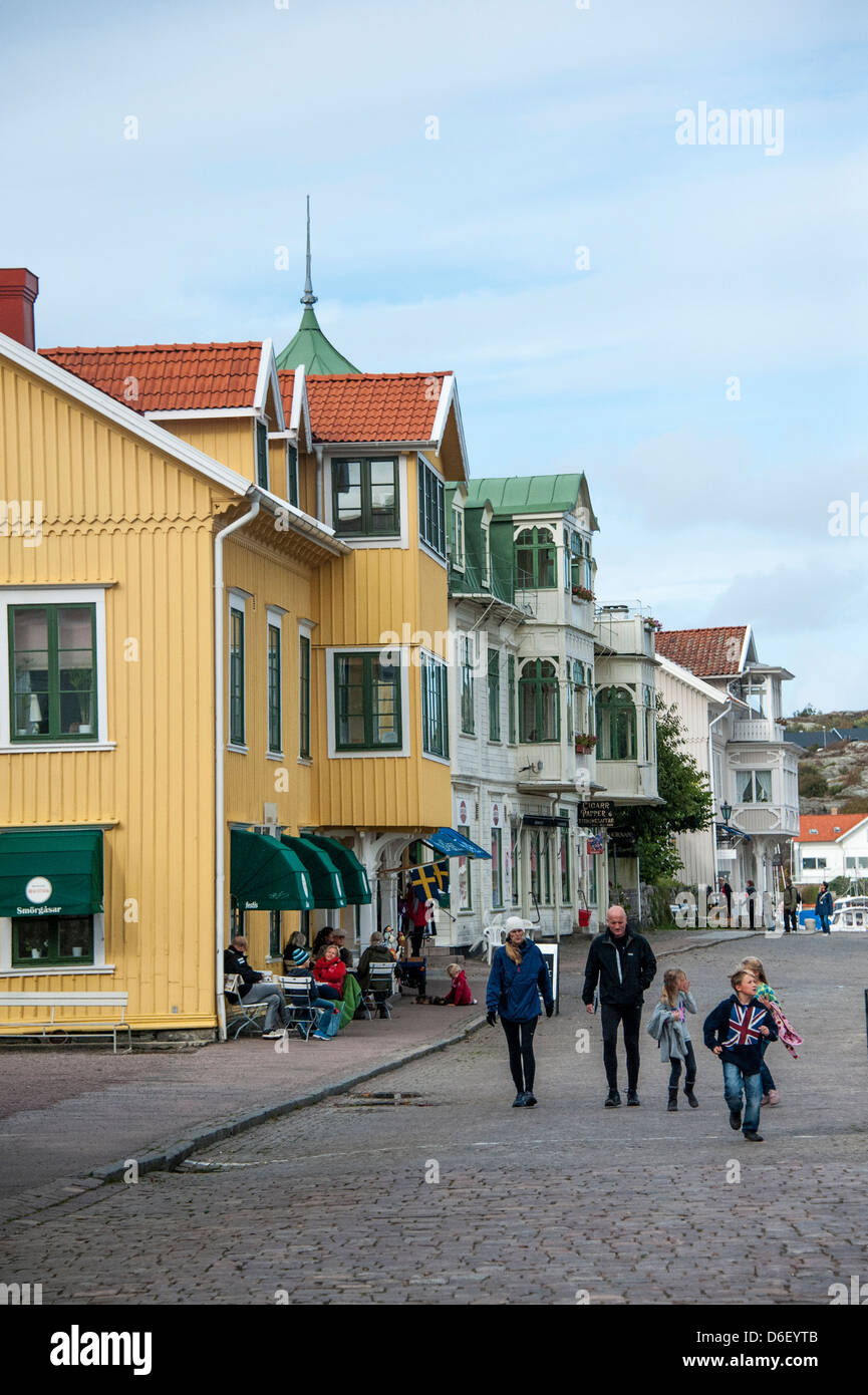 The fortified island of Marstrand in the Gothenburg archipelago in Bohuslan on the west coast of ...