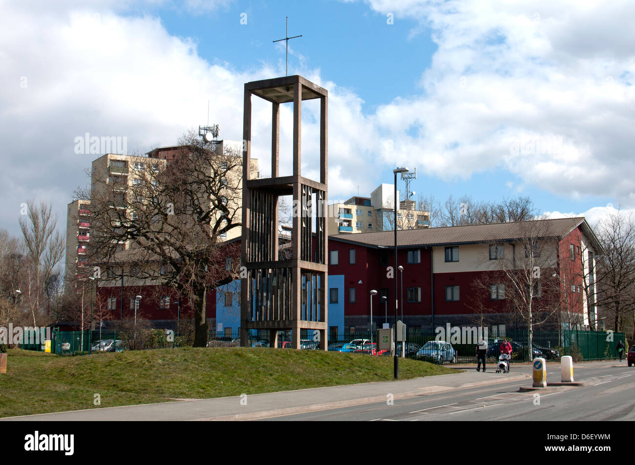 St. Oswald`s Church tower, Tile Hill, Coventry, UK Stock Photo - Alamy