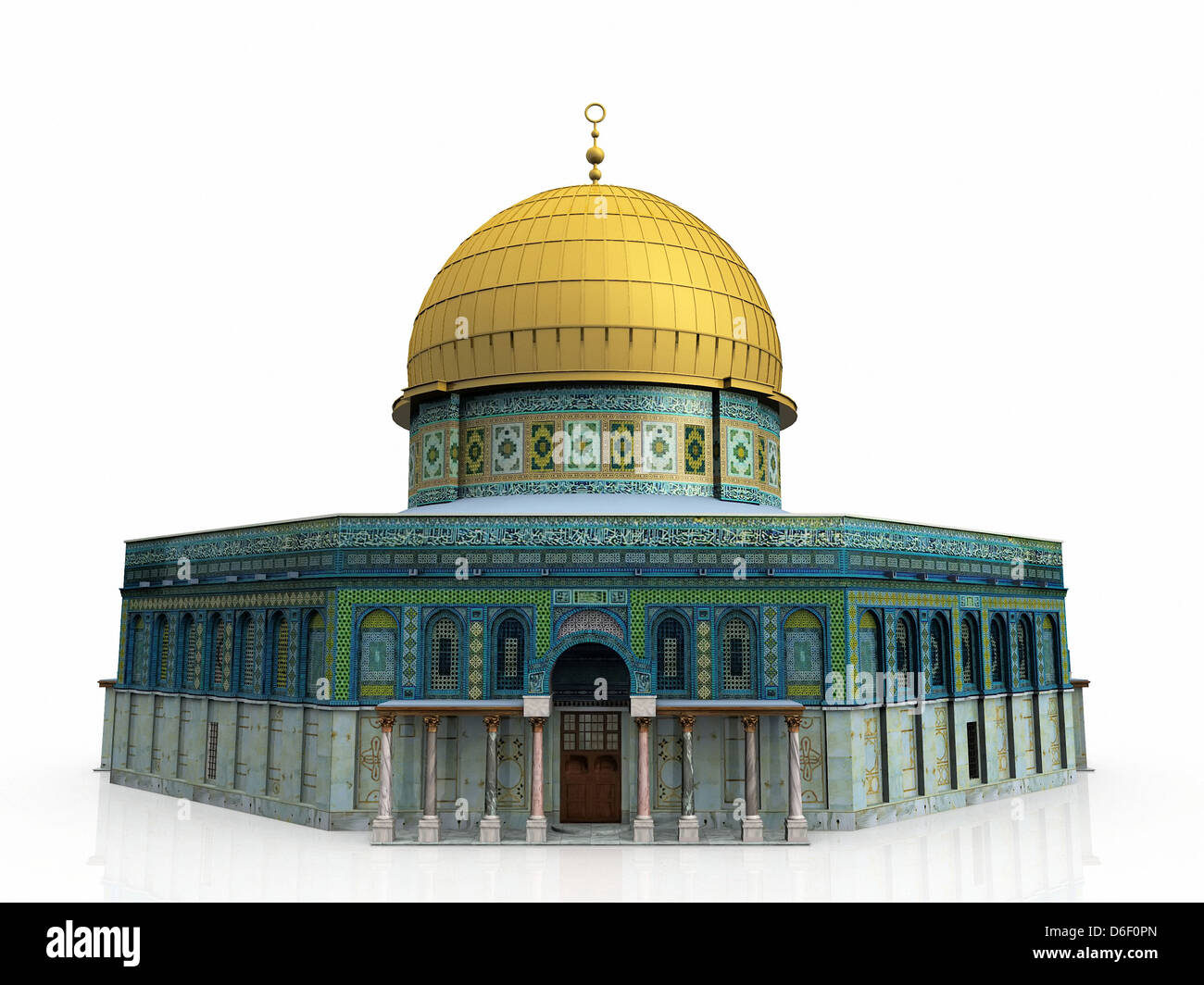 a mosque on a white background Stock Photo - Alamy