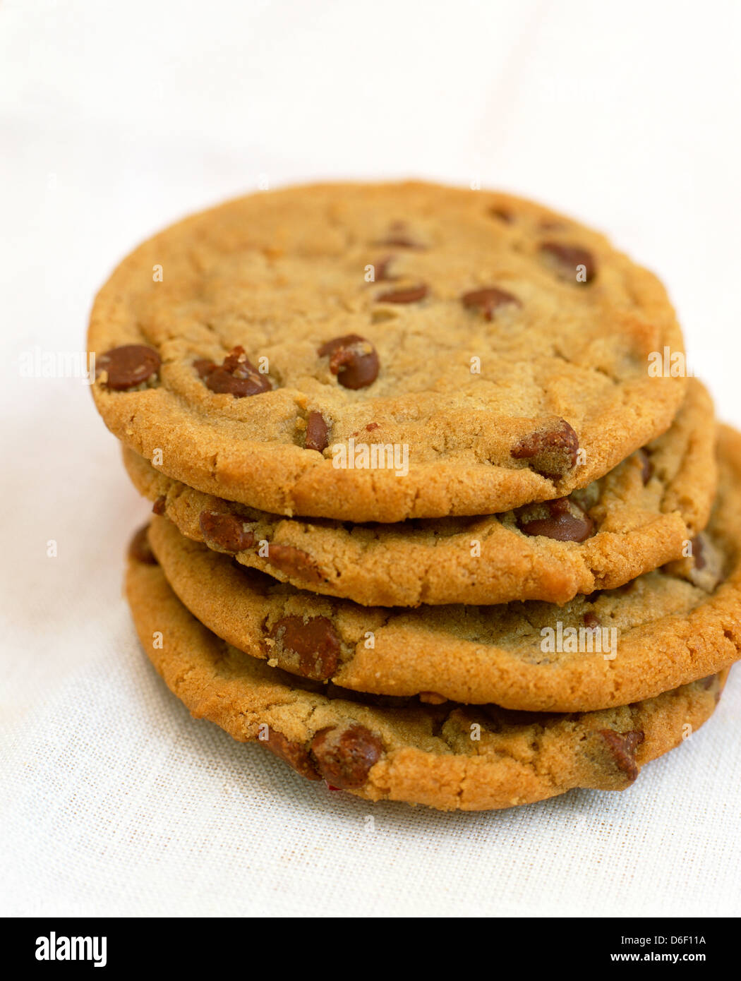 Four chocolate chip cookies hi-res stock photography and images - Alamy