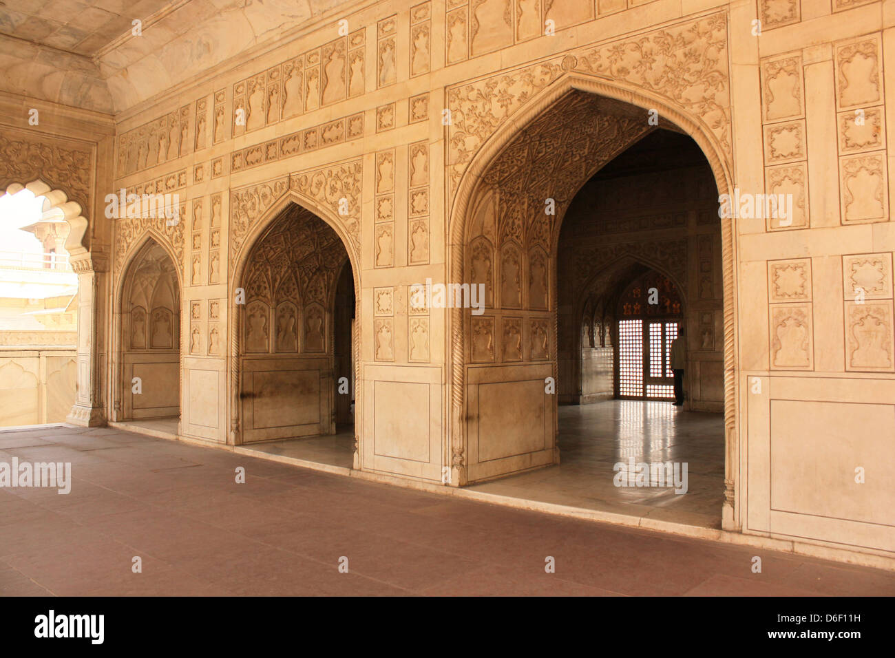 Agra fort interiors hi-res stock photography and images - Alamy